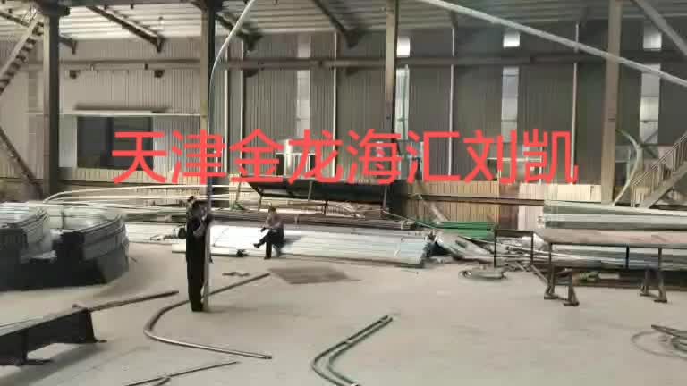 骨架替代墙体暖棚棚型,调型中!#温室大棚 #天津大棚管