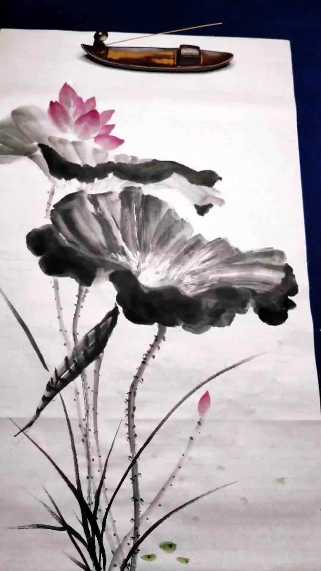 荷花的画法