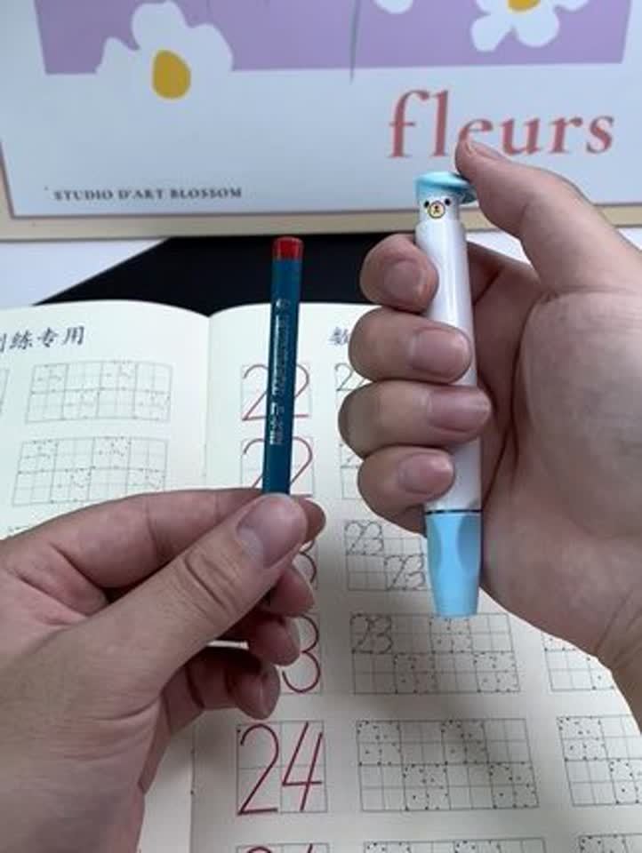 可以让普通铅笔秒变正姿笔的握笔器,适用铅笔写字的小朋友,三指定位,...
