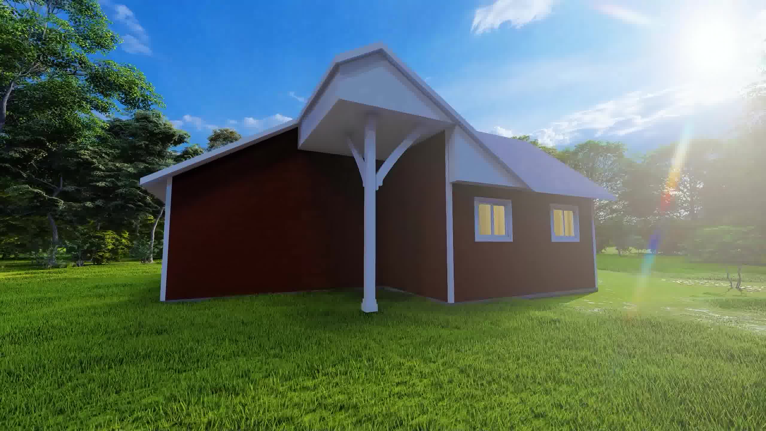 河北木屋动画效果lumion+SU