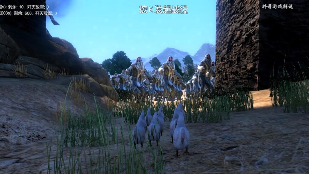 史诗战争模拟器:怪兽乌罗加进攻城堡,激光鸡能守住吗?