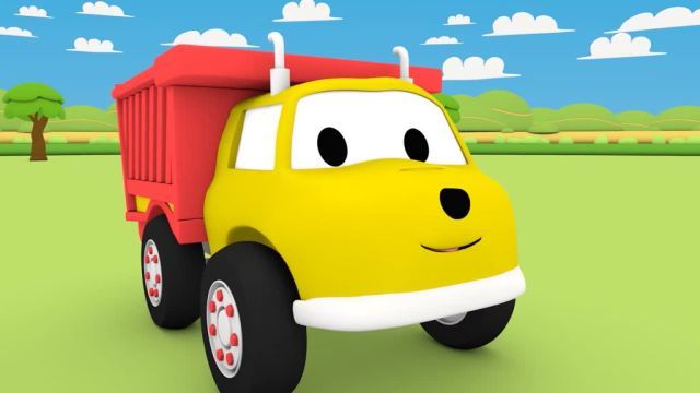 返校日特辑-垃圾车伊森准备好去学校了和翻斗车伊森学习