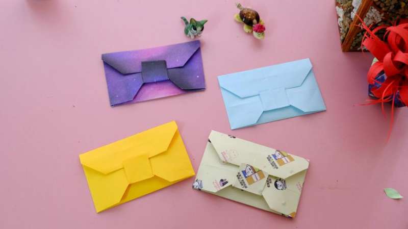 非常简单的一款折纸信封,几个步骤就完成,手残党福利!
