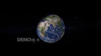 f676 星球太空宇宙地球月亮公转自转科幻探索未来动态视频素材