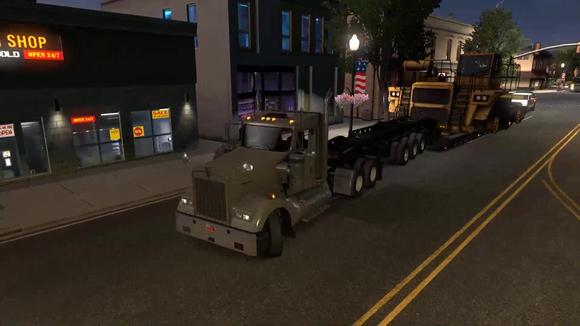 美国卡车模拟第11集 护航运输矿车困难重重(上集)