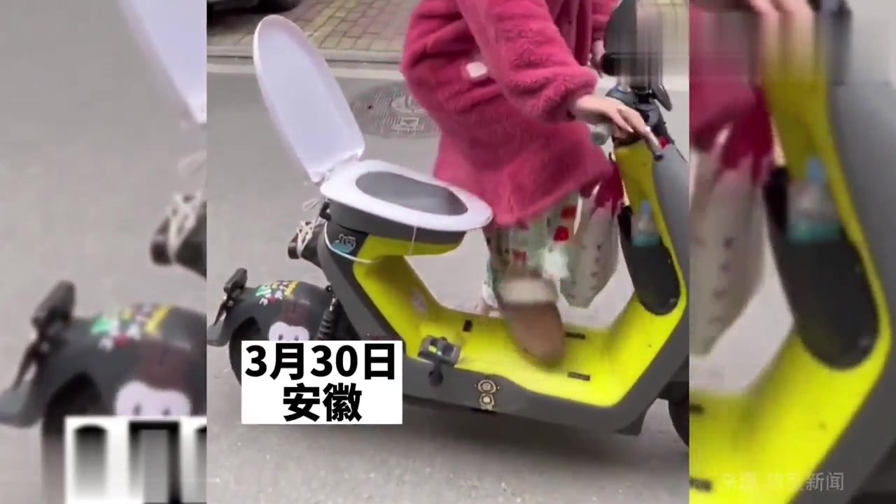 闺蜜给自己的电瓶车做改装,安装了防雨靠背