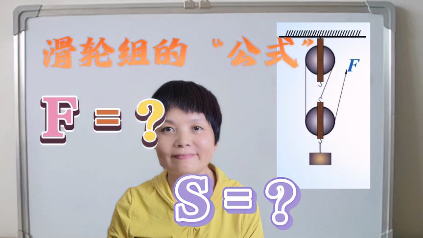 滑轮组绳子自由端拉力和距离的关系式,搞懂来历,根本就不用记