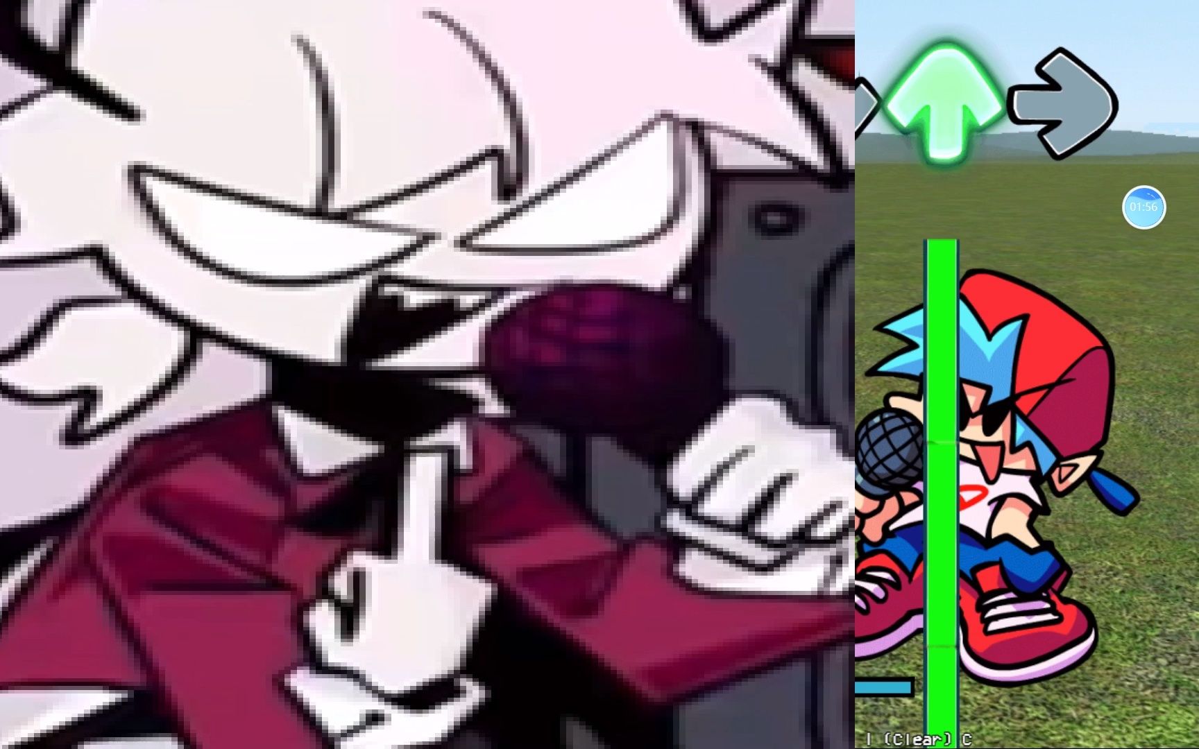 模组VSsonic exe 正在打,临时先把能打过去的打的