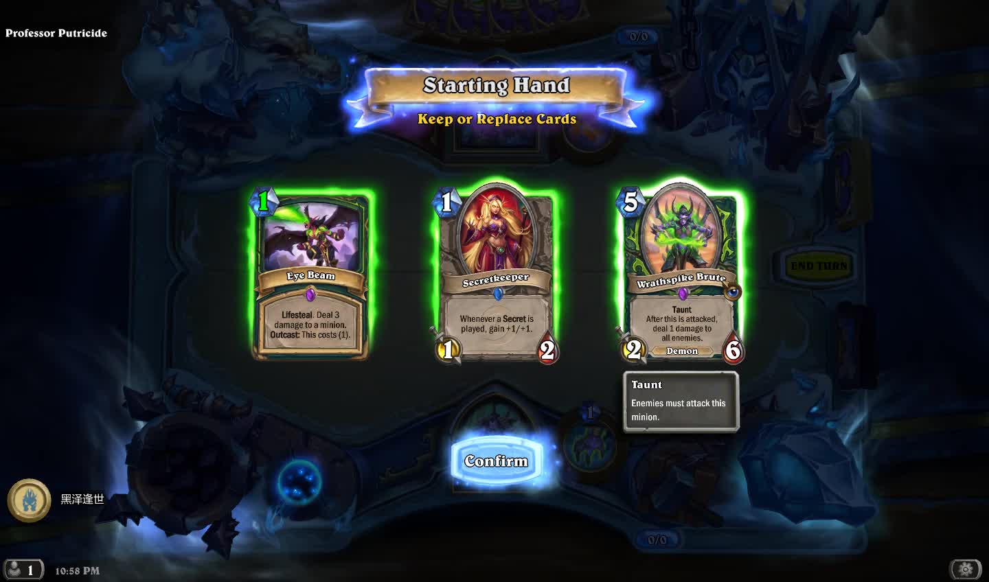 超模的英雄 仅仅使用大部分伊利丹的免费卡加一些经典卡,就能随便打 ...