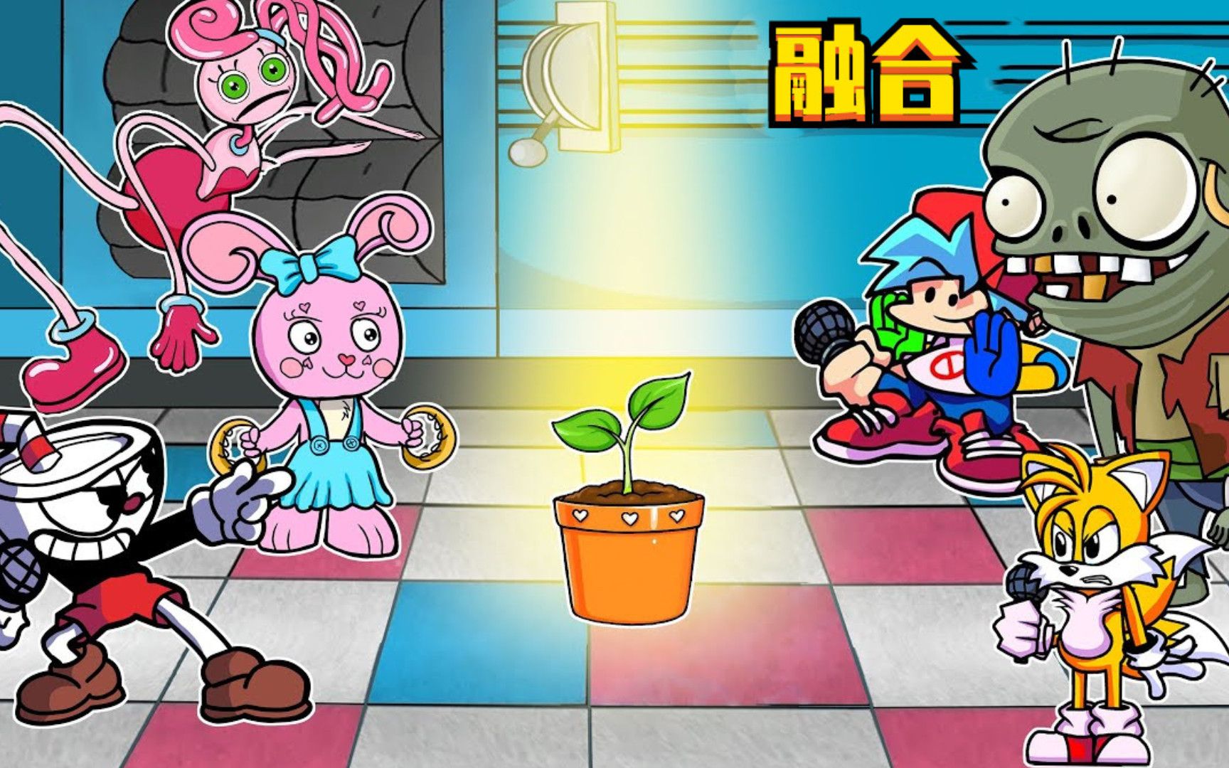 周五夜放克游戏 僵尸带领新手下BF和塔尔斯来捣乱了