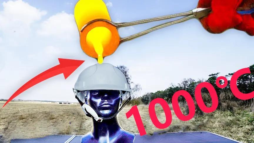 白色安全帽比黄的更安全?老外用1000℃熔盐实验,再开工只带白帽