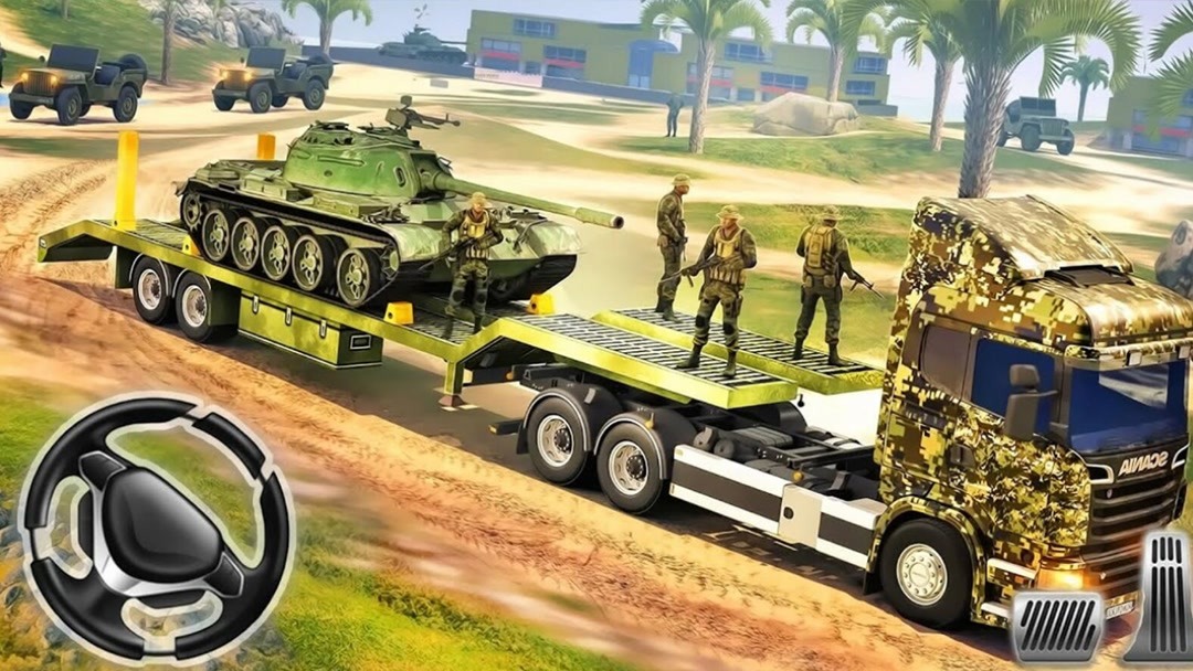 军用重型卡车驾驶模拟器 是利用惯性漂移 不是利用惯性翻车