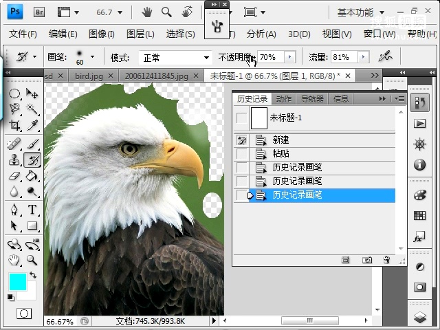PS教程【46橡皮工具】PS教学视频photoshop操作视频如何使用