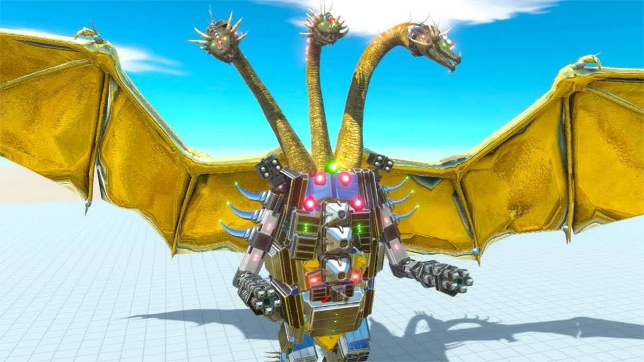 动物战争模拟器:战争三头龙VS一百头霸王龙!1VS100,能赢吗