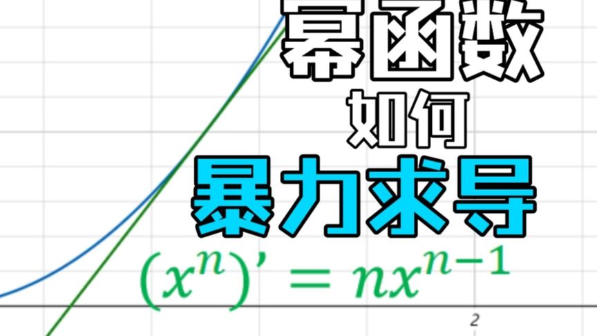 幂函数求导公式忘了怎么办