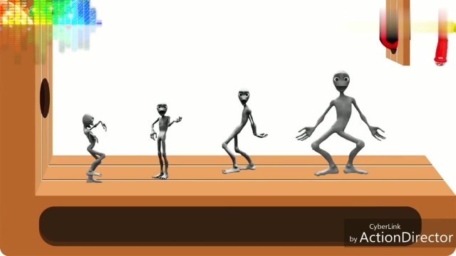 萌宝学颜色动画:滚动小足球,外星人来跳舞!你会跳吗?