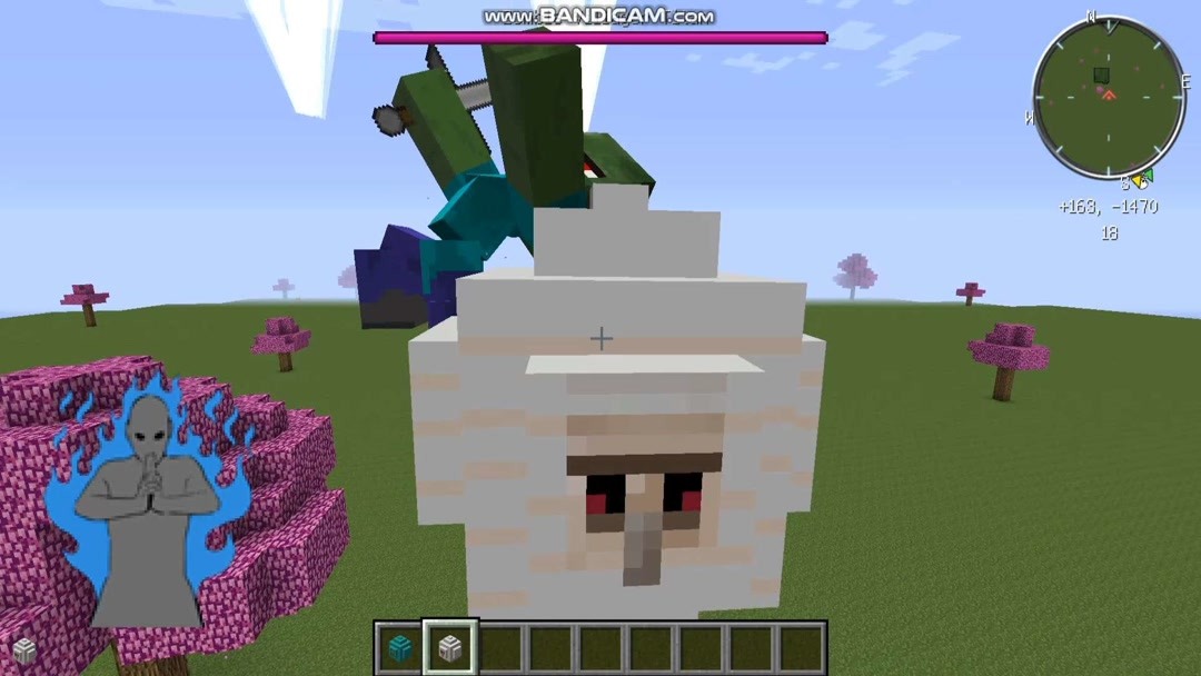 我的世界Minecraft实验室 泰坦僵尸打得过铁傀儡吗?