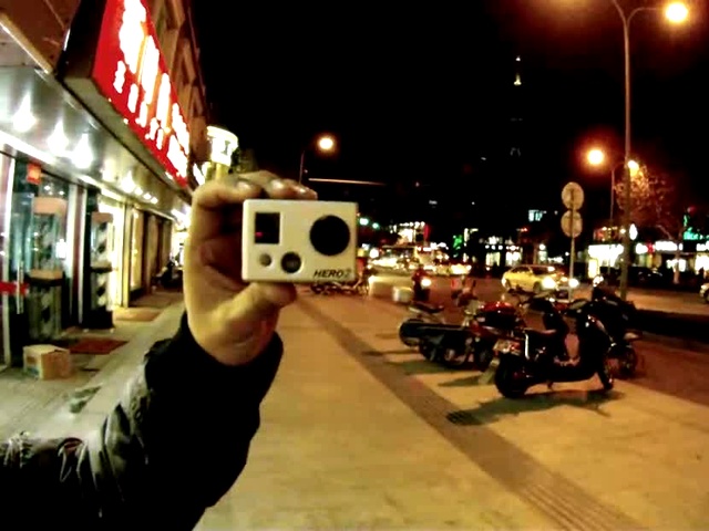 GOPRO 1 1080P 晚上拍摄效果
