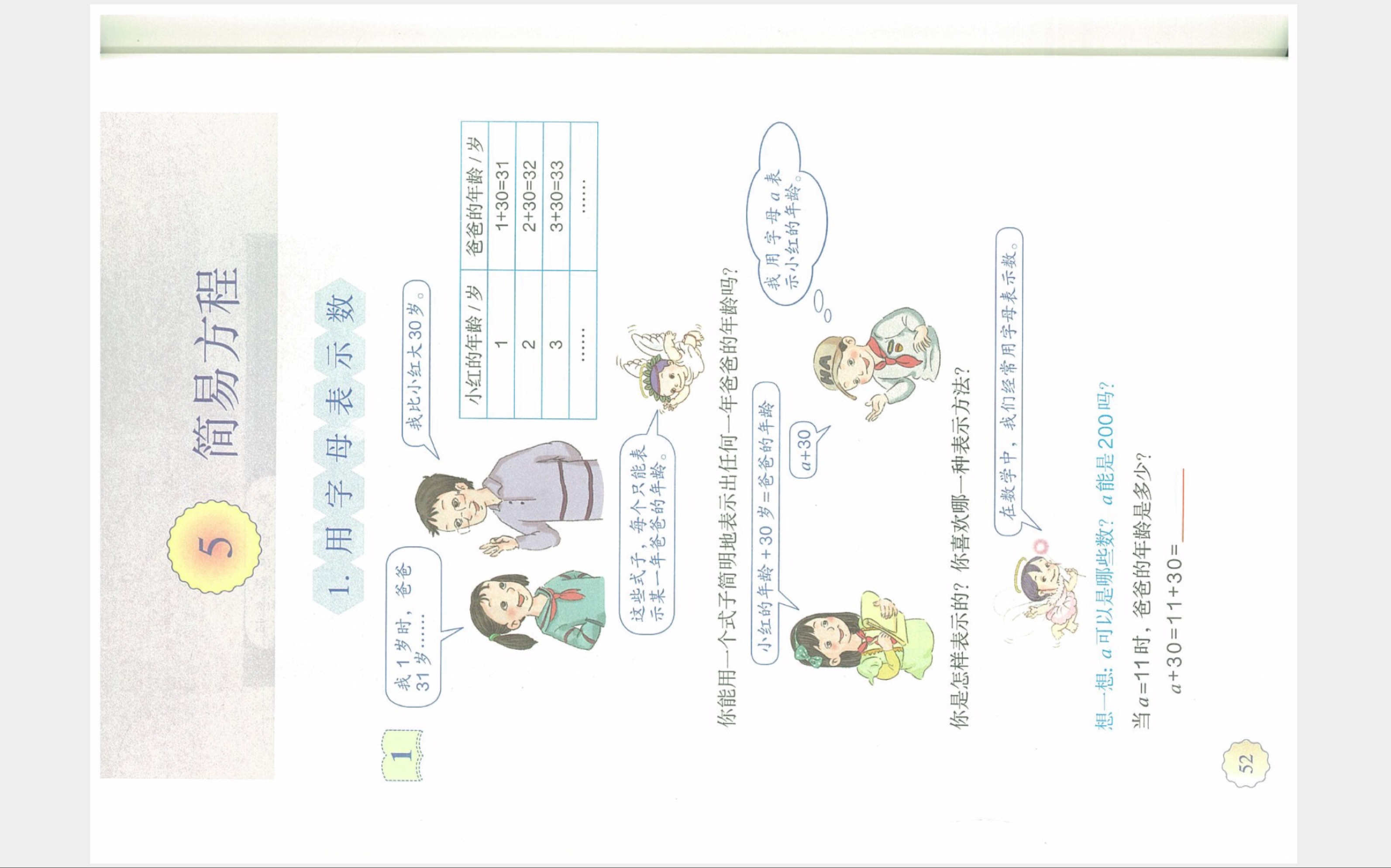 小学数学教师资格证面试 《用字母表示数》人教版五年级上册