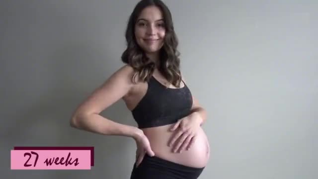 实录漂亮二胎宝妈怀孕生产全过程,只胖肚子不胖身令人好羡慕!