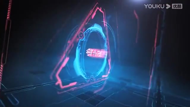 快速的三角形HUD全息logo开场揭示动画AE模板