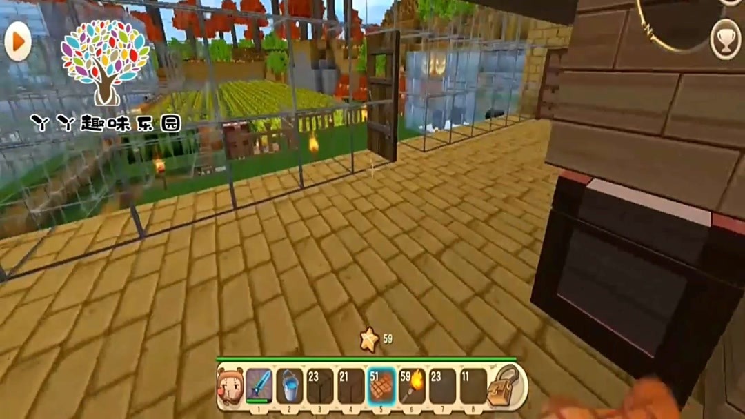 迷你世界:丫丫制作各种染色玻璃,真漂亮啊!