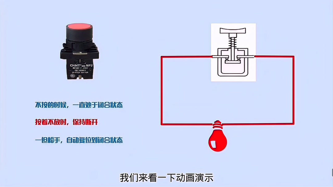 什么是自复位开关?自复位开关的常开点和常闭点怎么理解?