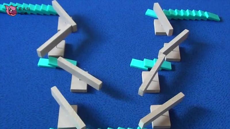 多米诺骨牌和弹珠轨道不一样的玩法!