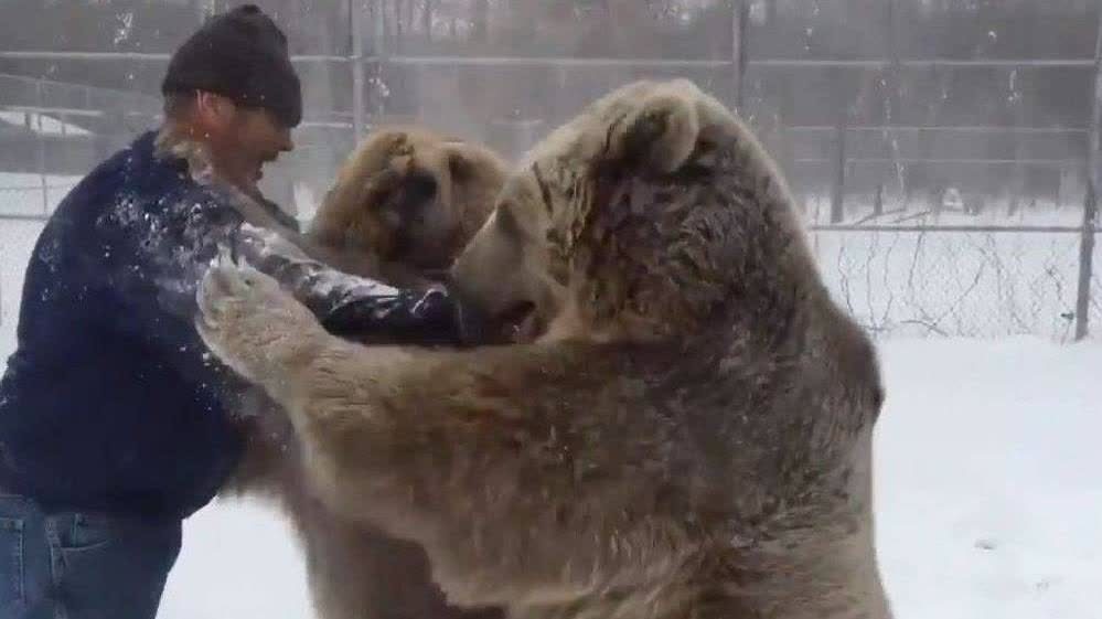 俄罗斯一男子和熊打斗,直接将熊打跑了,还将这个部位咬了下来