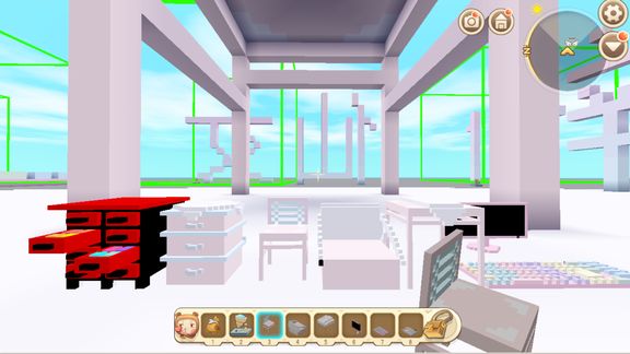 迷你世界:新版家具“储物抽屉”粉色桌椅家具套装!还能定制家具