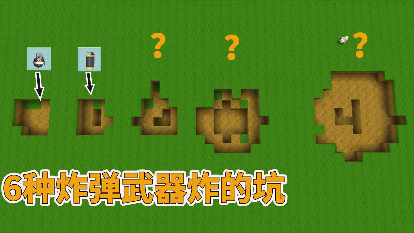迷你世界;盘点6种炸弹武器 那种威力最强 伤害高 炸的坑大