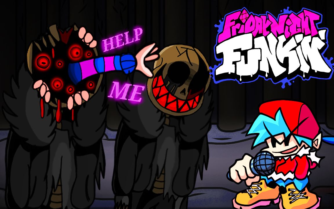 Sans.exe! 生吃了个玩家Frisk我很抱歉! 半神般的存在? FNF黑客审判...