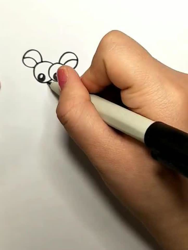 狮子简笔画~三十秒学会画画哦