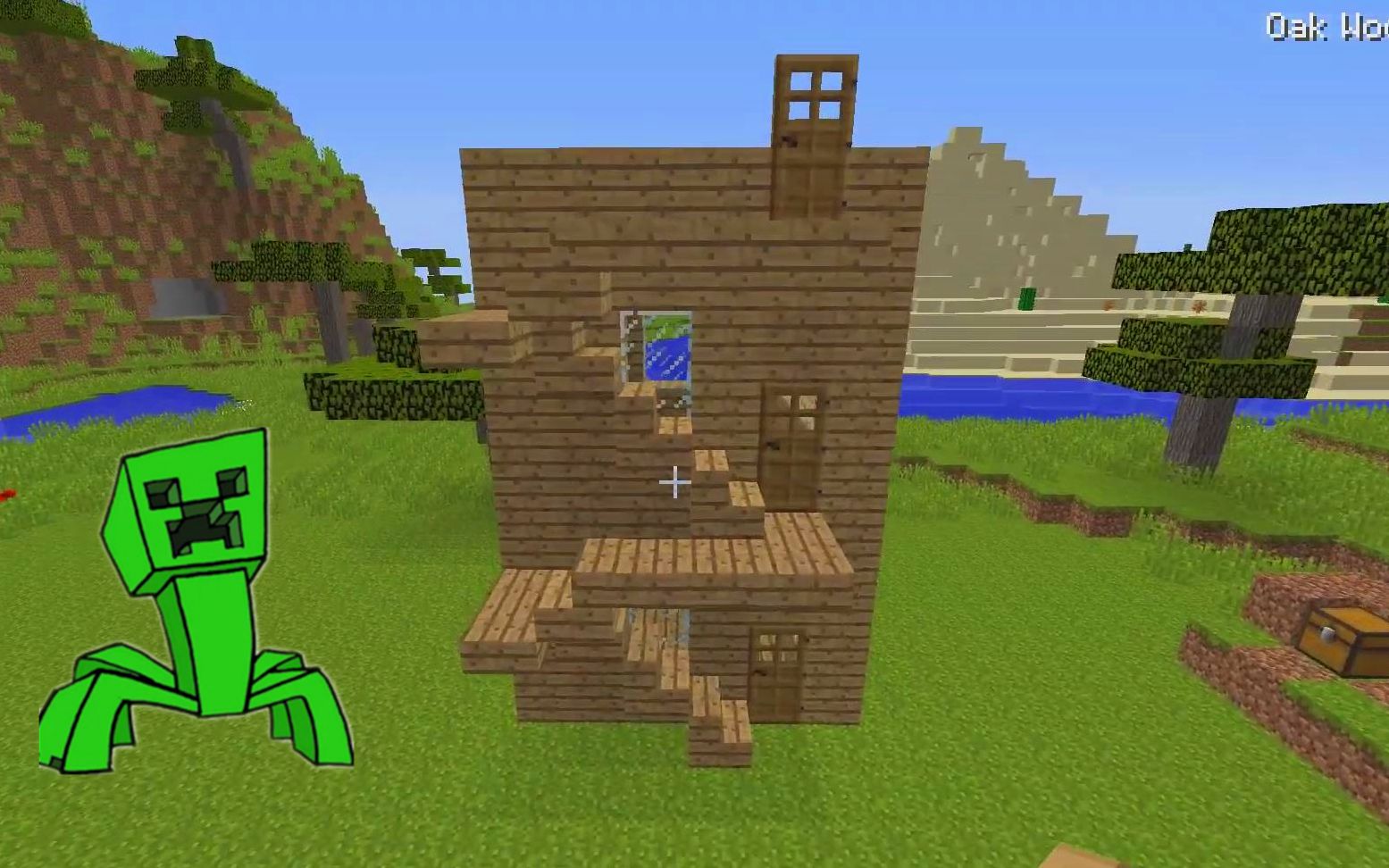 我的世界:建一个简单的楼房,把它租给苦力怕!