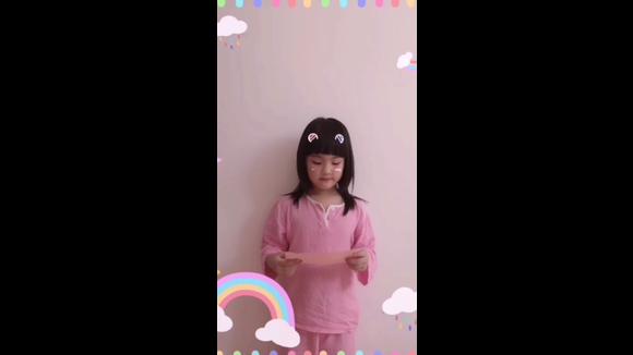 恭喜满满幼儿园毕业了!毕业诗歌念了足足快两分钟!感人啊!