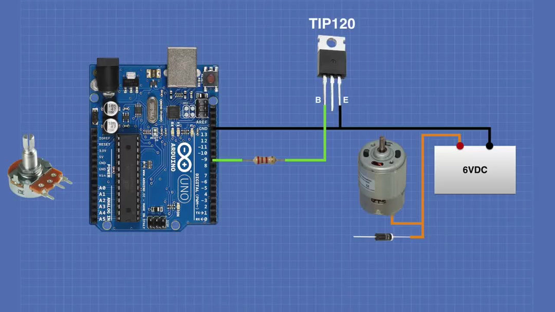 带有Arduino的MOSFET和晶体管