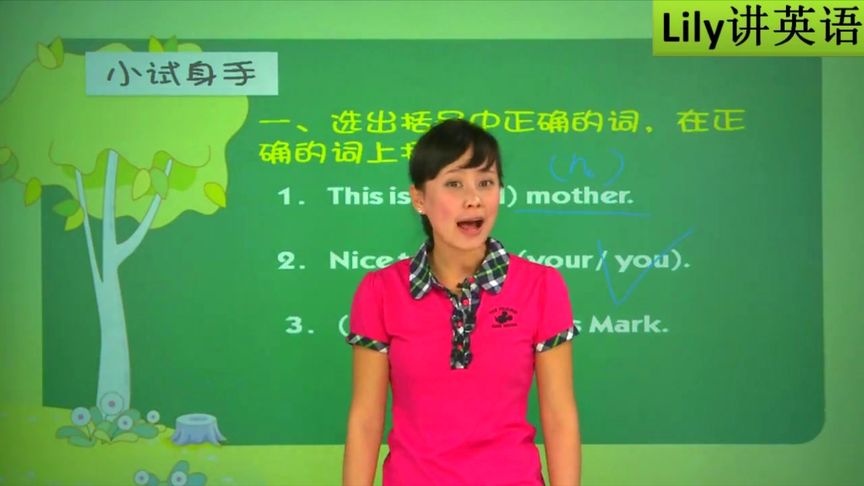 小学英语之人称代词和物主代词练习题讲解