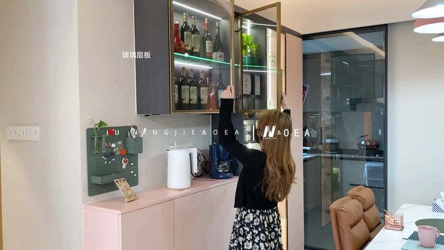 坚持自己的想法~好看的柜子不会千篇一律#餐边柜 #设计案例分享