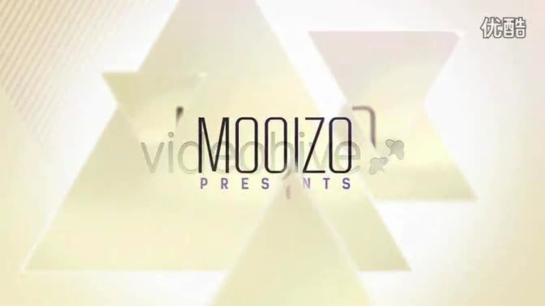 NO.0829 idobe 唯美时尚三角形动画折叠板式AE模板