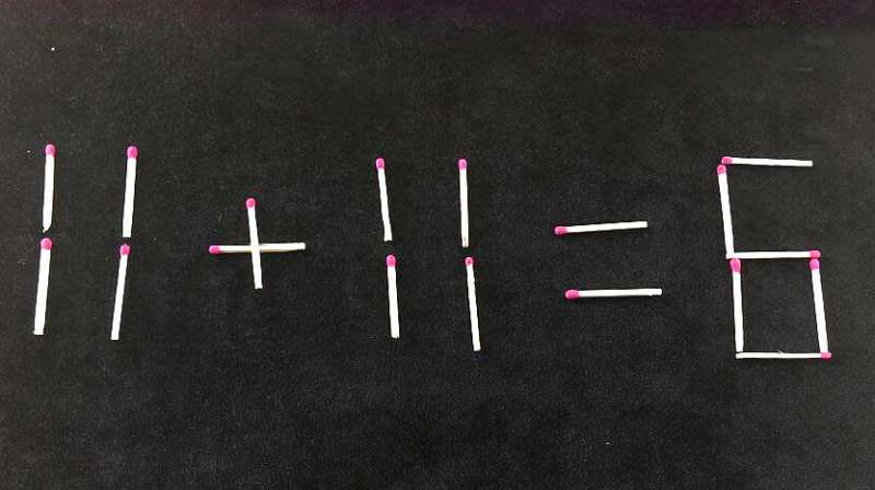 如何移动一根火柴使等式成立?这个方法你知道吗,一般人想不到