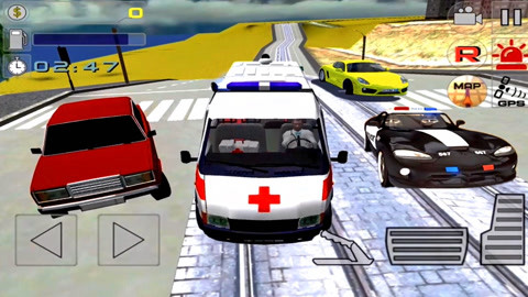 【永哥玩游戏】救护车模拟城市救援 救护员驾驶救护车急救
