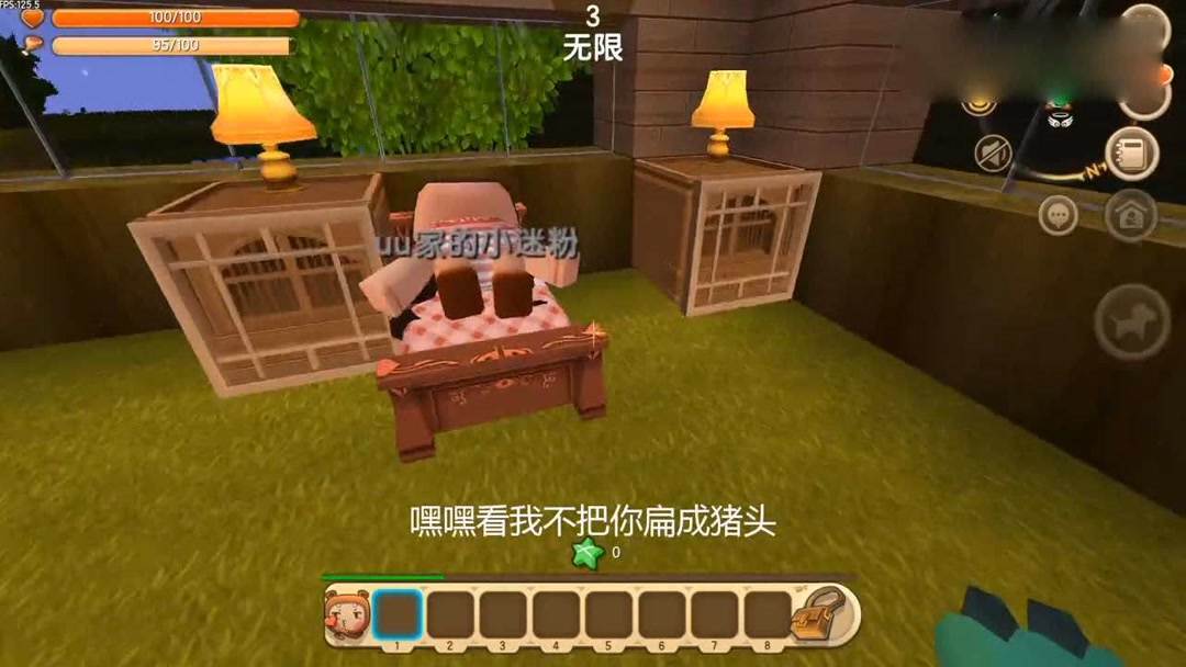 迷你世界:妮妮你真粗心,睡觉前忘了锁门我溜进去找她报仇