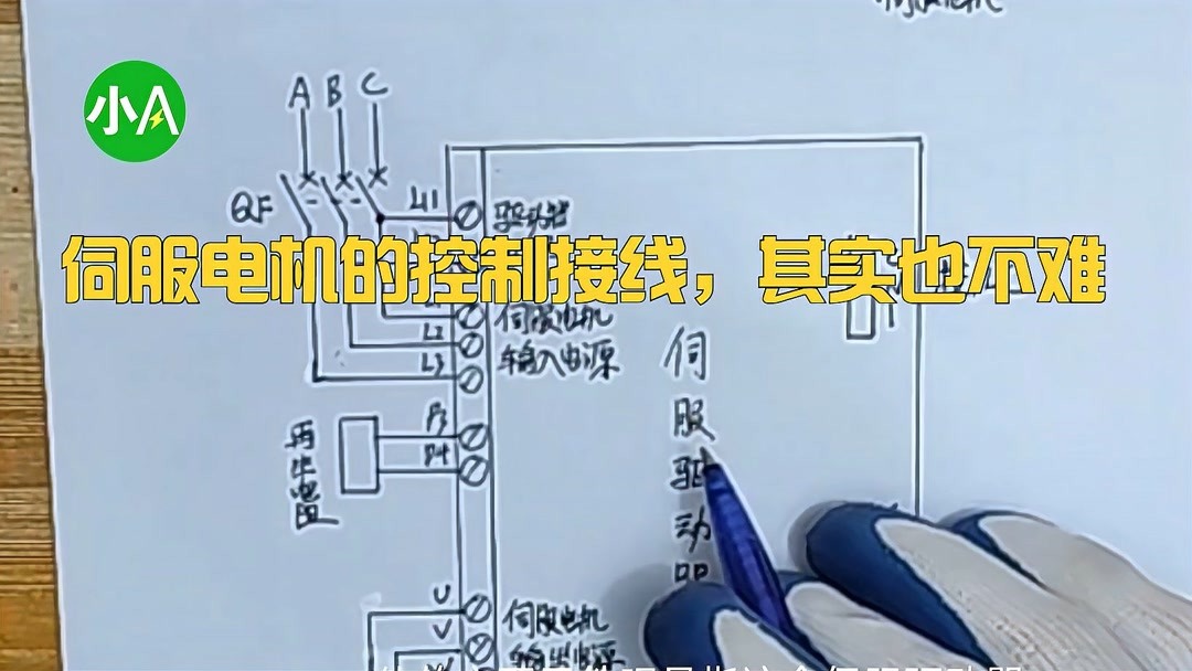 伺服电机的控制接线,其实也不难