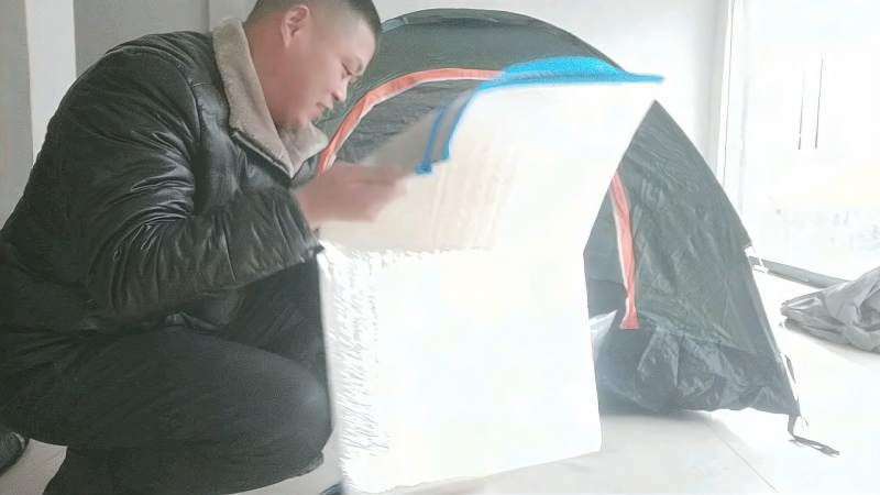 野外露营,全自动折叠帐篷,到货开箱