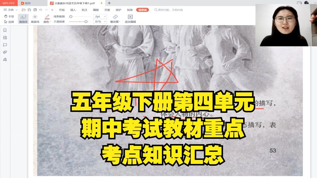 五年级下册第四单元期中考试教材重点考点知识汇总