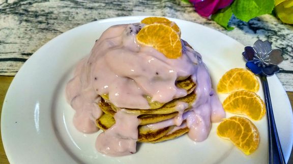 自己在家做无添加酸奶香蕉饼,营养美味,做法超简单!