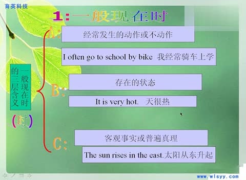 小学英语语法---一般现在时讲解 视频