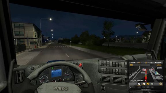 欧洲卡车模拟2:逆行过去 对面AI驾驶的车会停下来吗