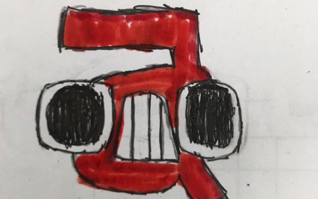 小写字母A绘画教程