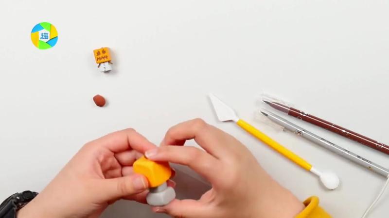 我的世界雪傀儡手工彩泥超轻粘土教程亲子趣盒子手工课